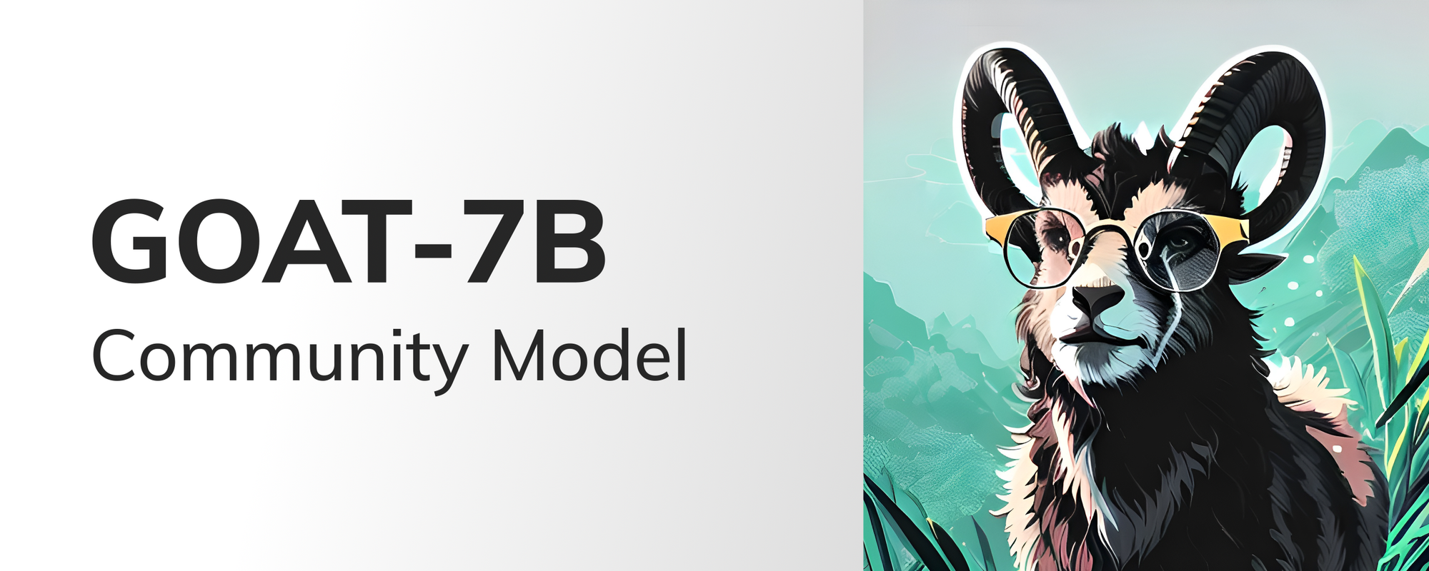 GOAT-7B-Community model is the SOTA among the open-source 7B models